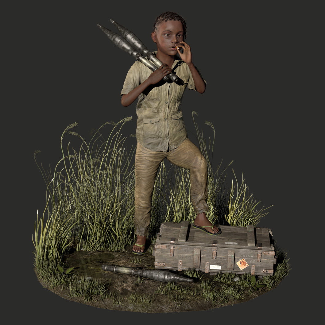 Child Soldier Game Art | Roy Nottage | 3D Character Artist