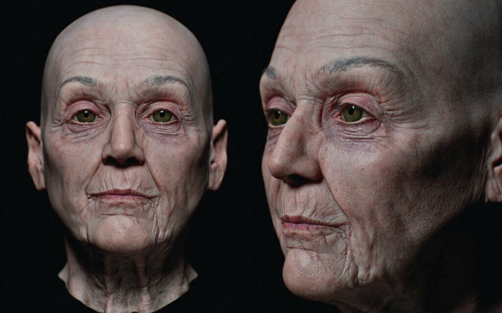 Realistic Portrait of an Elderly Lady | Roy Nottage | 3D Figure Art